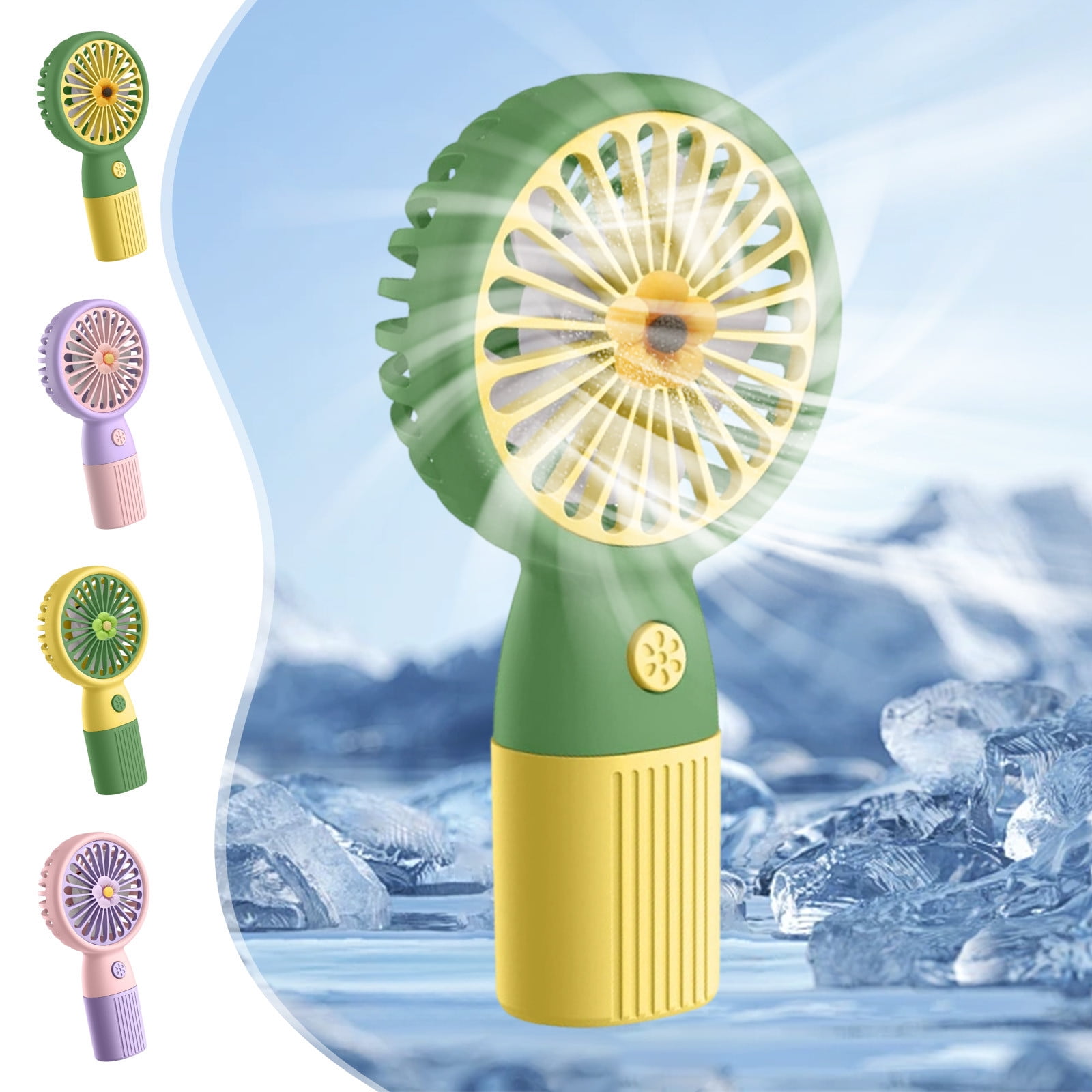 Handheld Rechargeable Mini Spray Fan Portable Personal Misting Fan 1 ...