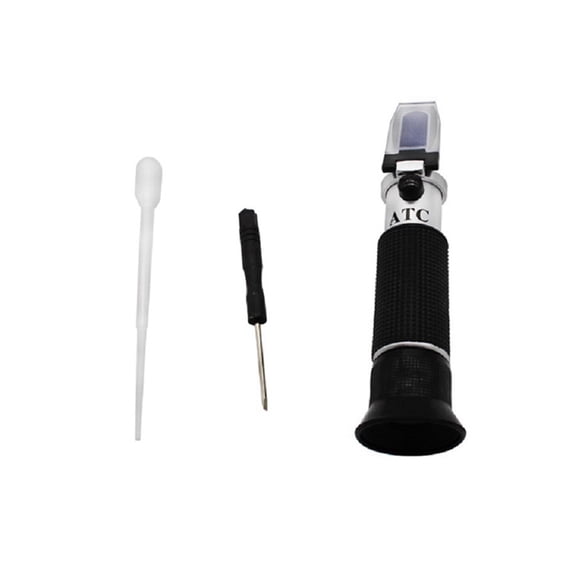 Handheld Refractometer Sugar Concentration Meter Densimeter 0-32% ...