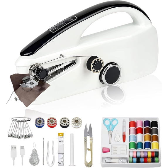 Handheld Sewing Machine, 2-Speed Mini Portable Sewing Machine with ...