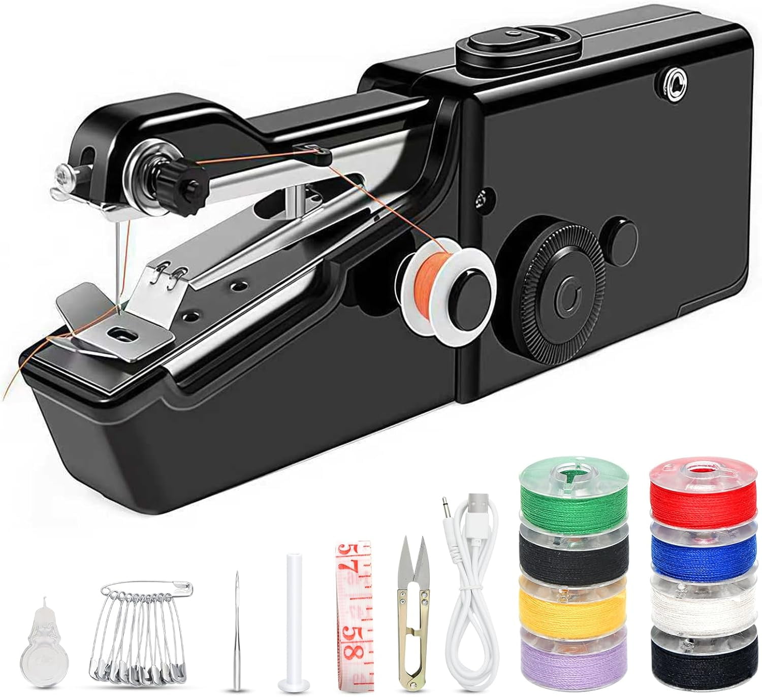 Handheld Sewing Machine for Beginners Adult,Portable Handy Stitching ...