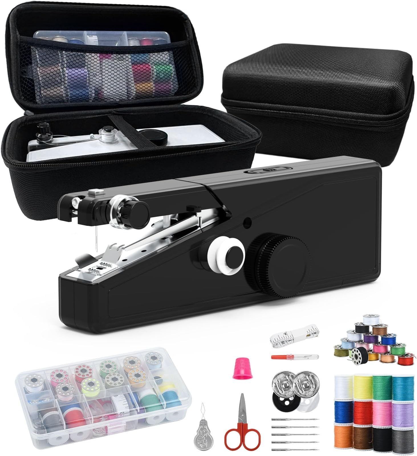 Handheld Sewing Machine for Beginners - Portable Cordless Mini Sewing ...