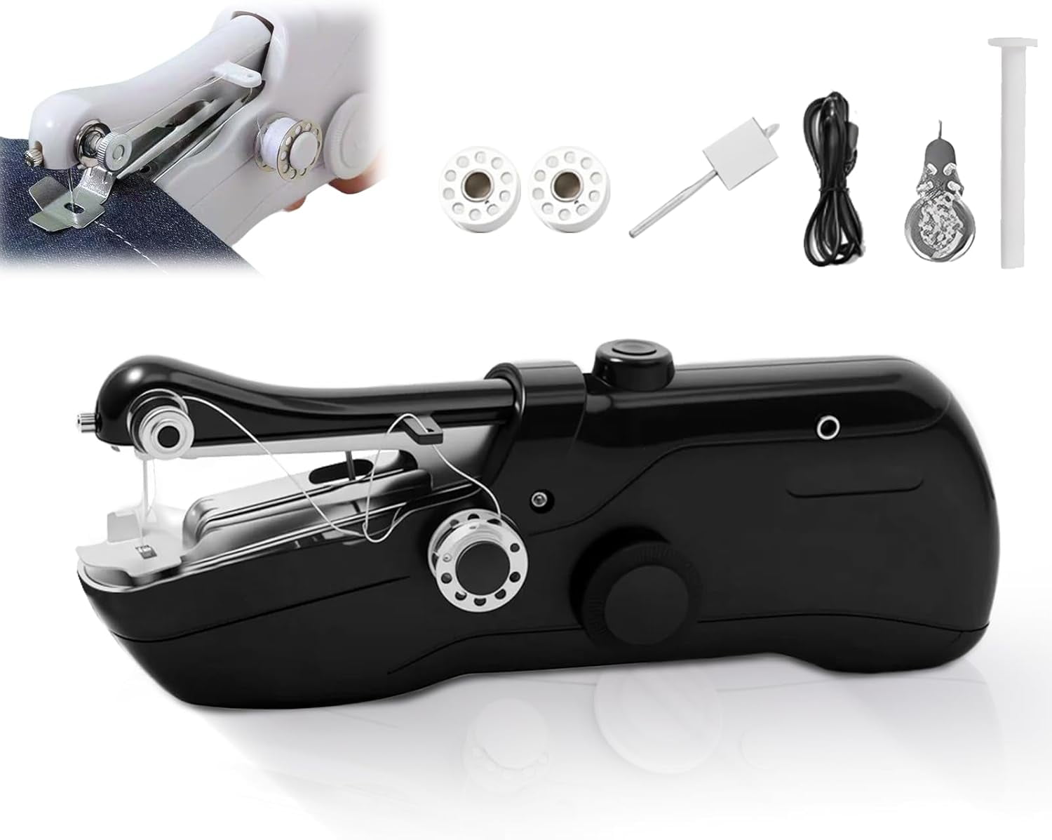 Handheld Sewing Machine, Portable Mini Electric Stitcher, Easy Fast ...