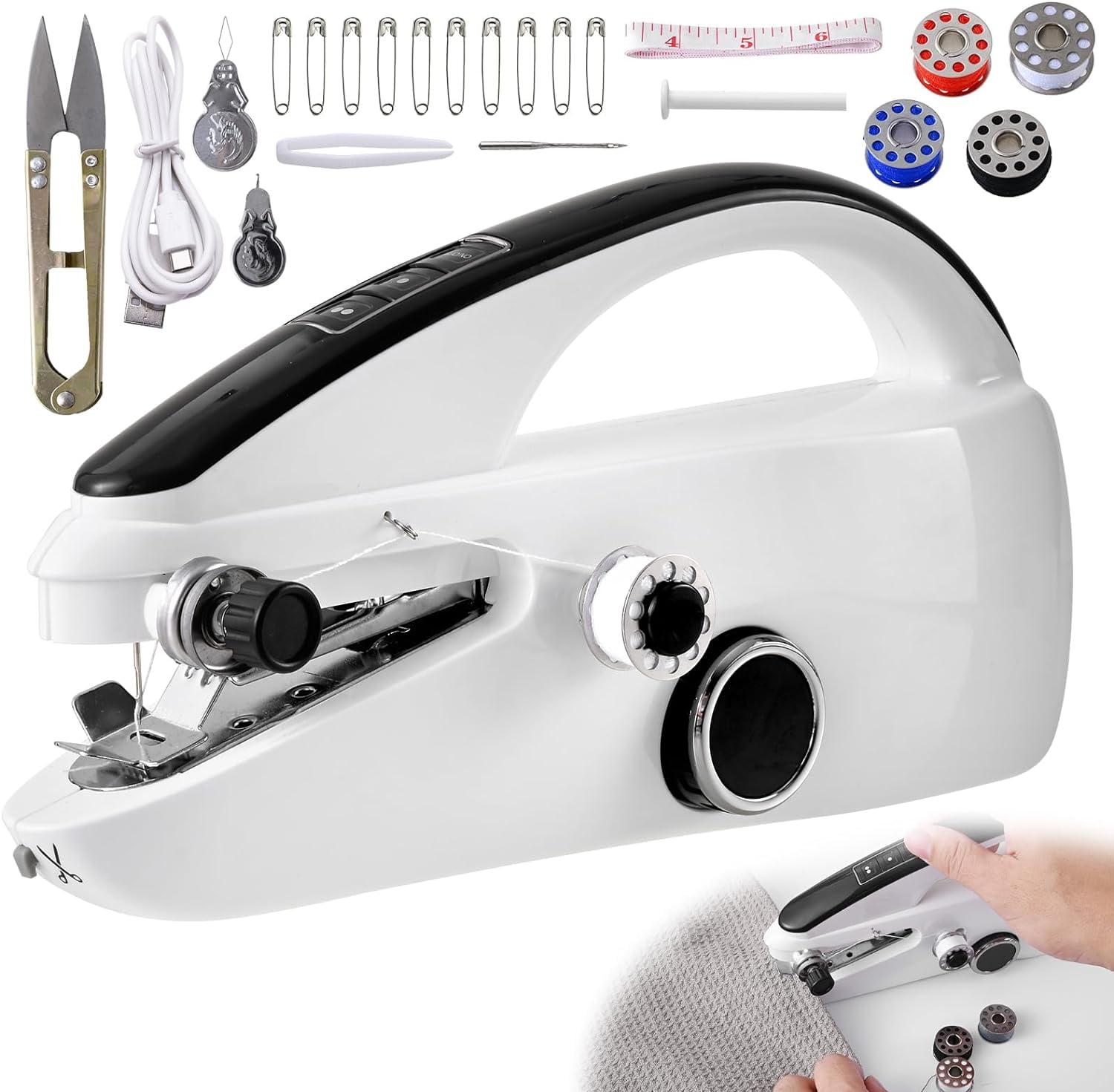 Handheld Sewing Machine,Portable Sewing Machine for Beginners Handheld ...