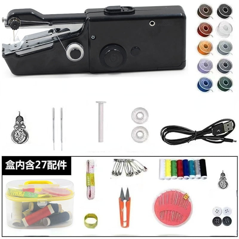 Handheld Sewing Machine, Portable Sewing Machine with Storage, Electric ...