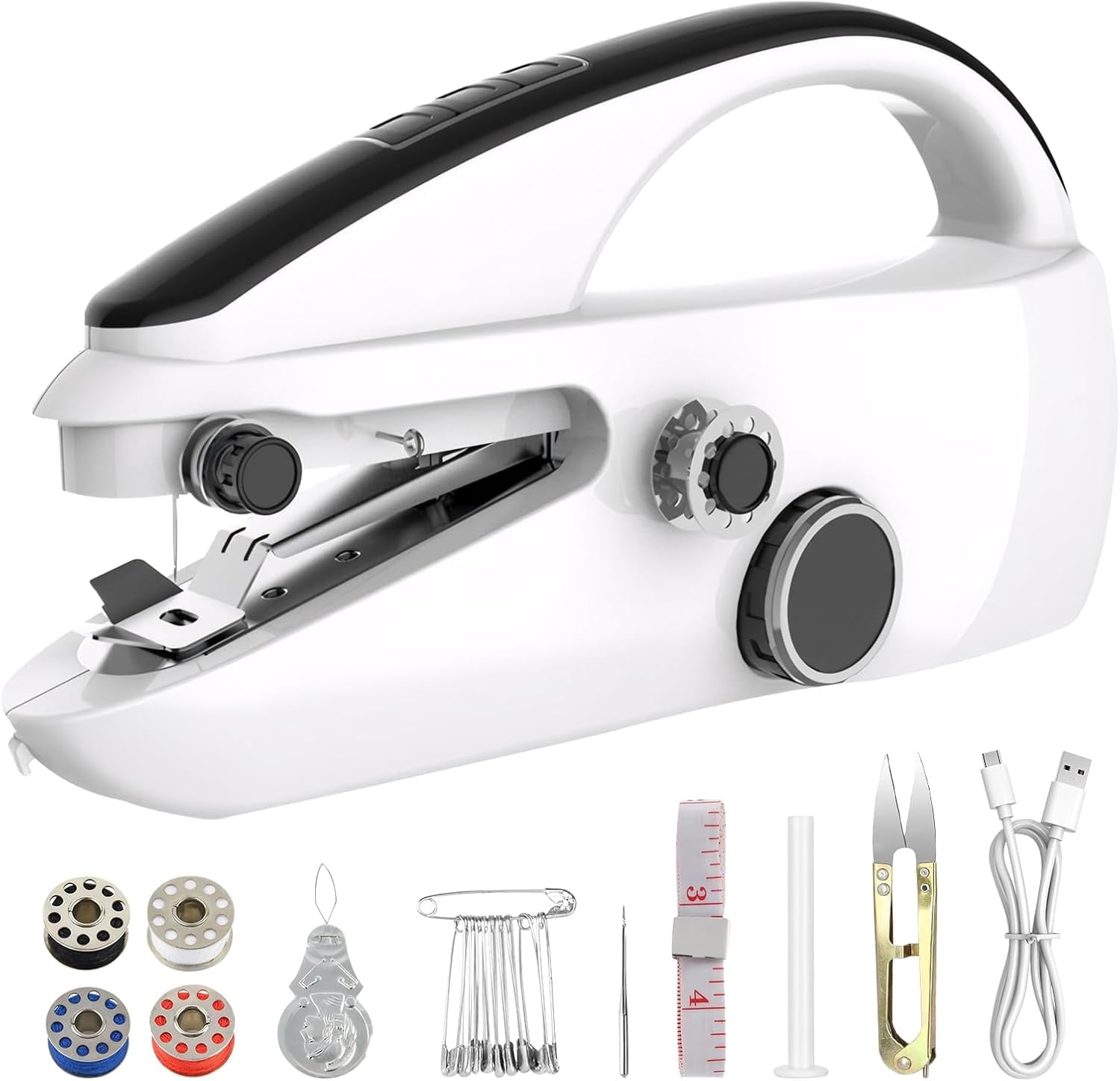 Handheld Sewing Machine,Two Speed Adjustment Electric Handheld Mini ...
