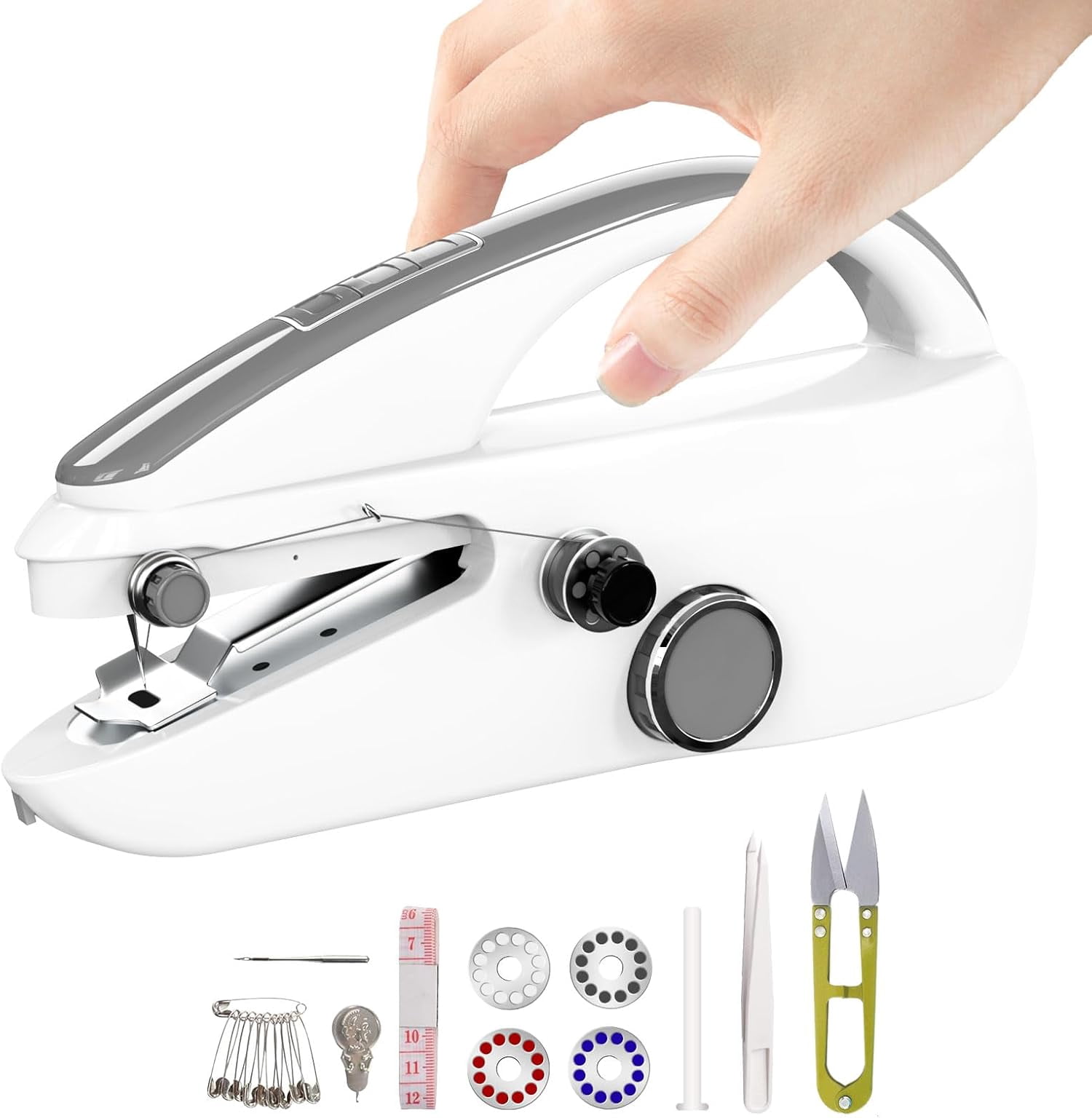 Handheld Sewing Machine,Two dear,Mini sewing machine,Easy to Use and ...