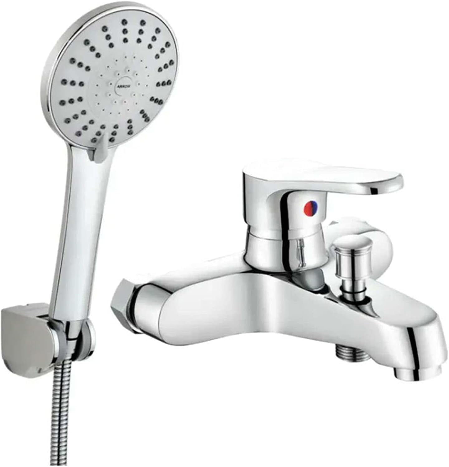 Handheld Shower Faucet Set, Copper Single Handle Hot and Cold Water ...