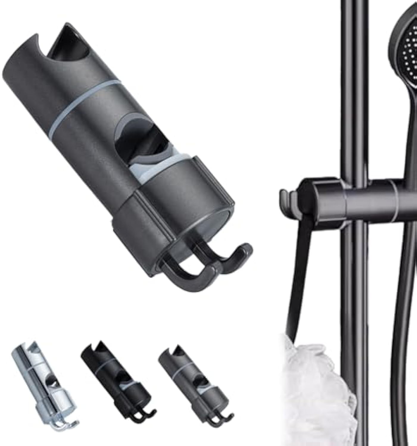 Handheld Shower Head Holder,Height Adjustable Shower Wand Bracket,Showers Holder That Requires ...