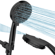 "PortableOut Detachable Handheld Shower Head, 60"" Hose, 6 Modes, High ...