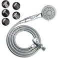 Handheld Shower with /Off - 5 Settings 6.5 Extra Long Hose High with ...