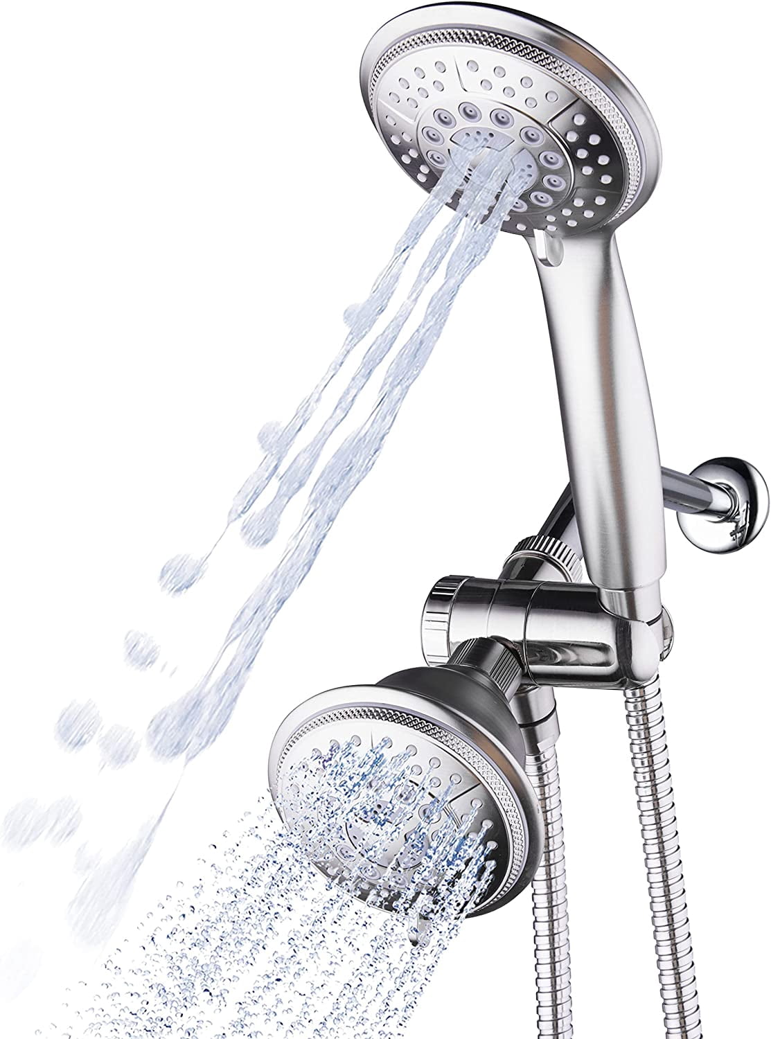 Handheld Showerhead & Rain Shower Combo. High Pressure 24 Function 4 ...