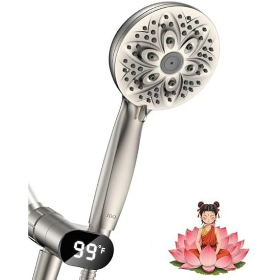 Handheld Showerheads with LED Display Temperature - High Flow ...