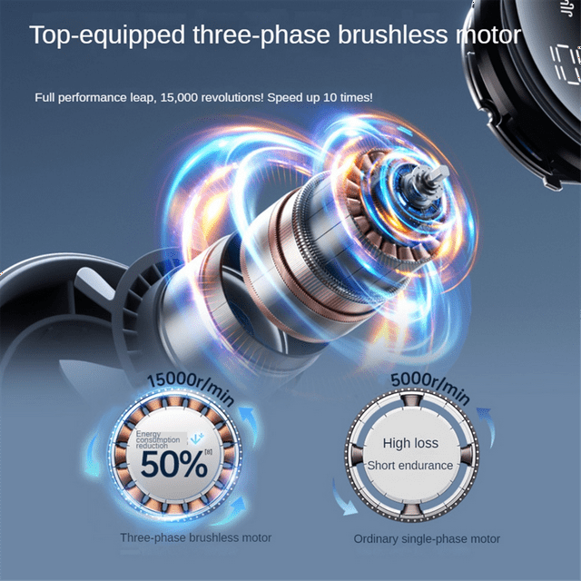 Handheld Small Fan 100 Wind Speeds Adjustable High-Speed Portable ...