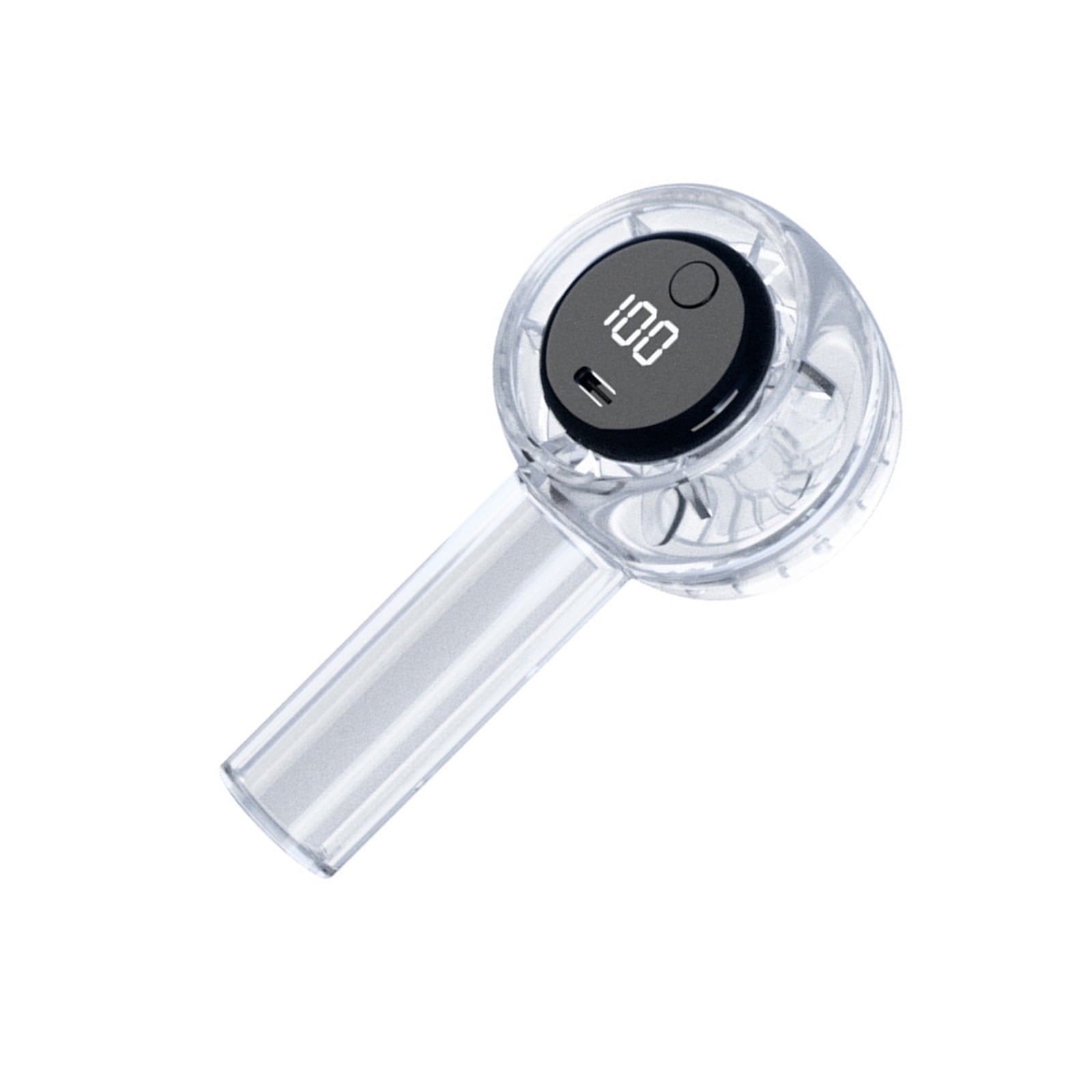 Handheld Small Fan Cooling Fan 1200mAh Outdoor Digital Display Fan ...