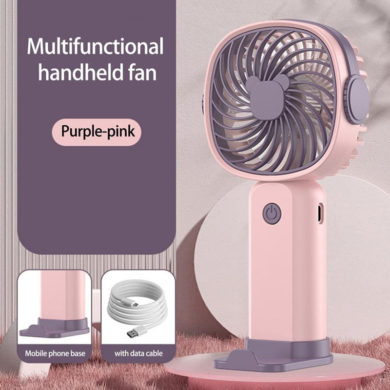 Handheld Small Fan Outdoor Portable Fan 3-Speed Rechargeable 400mAh ...