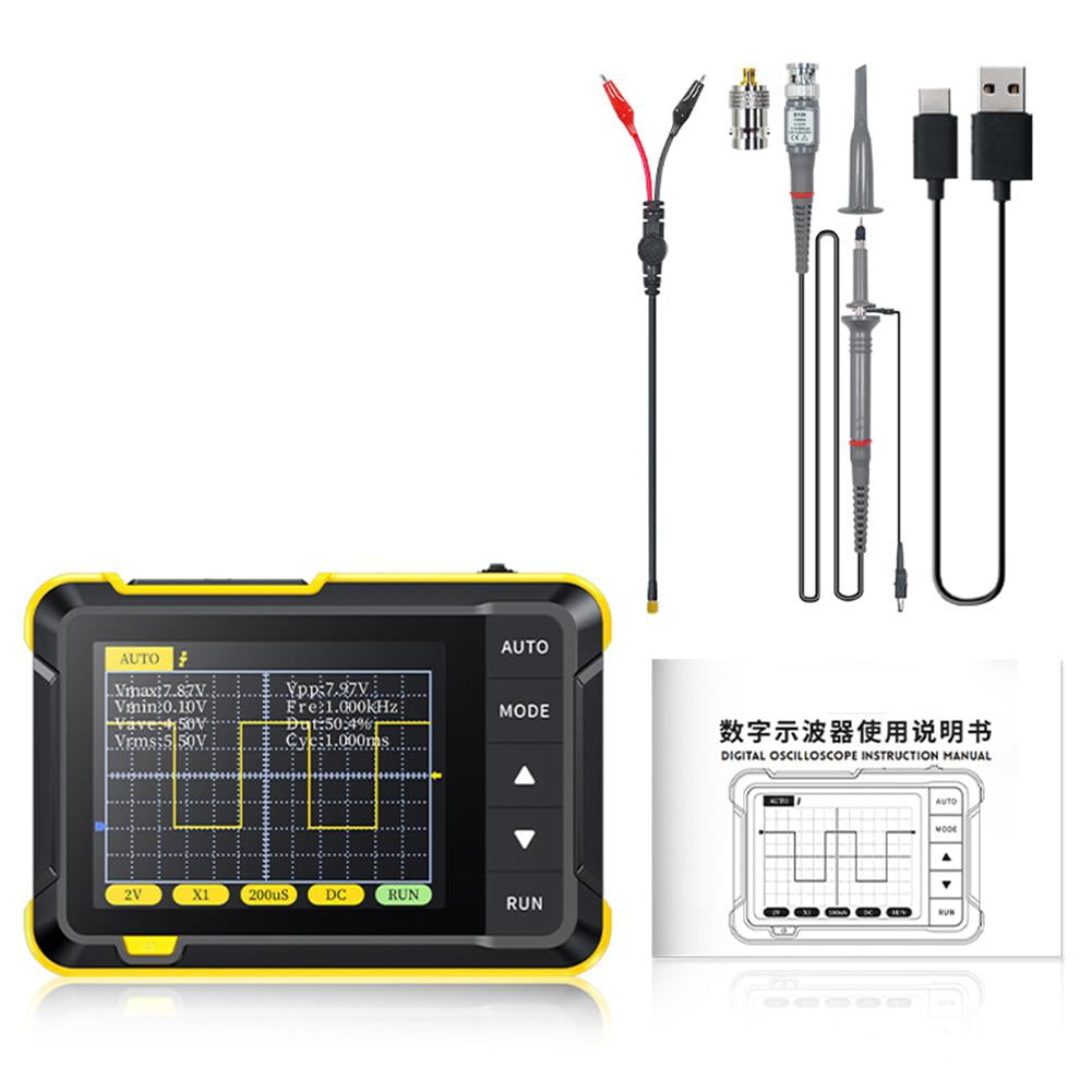 Handheld Small Oscilloscope Portable Digital Oscilloscope for Beginners ...
