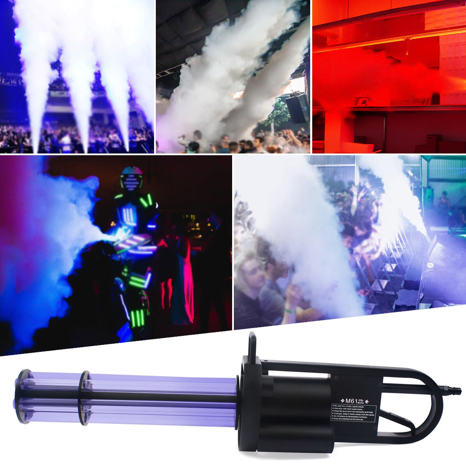 Handheld Smoke Machine Fog Machine Handheld LED CO2 Gun LED fullcolor ...
