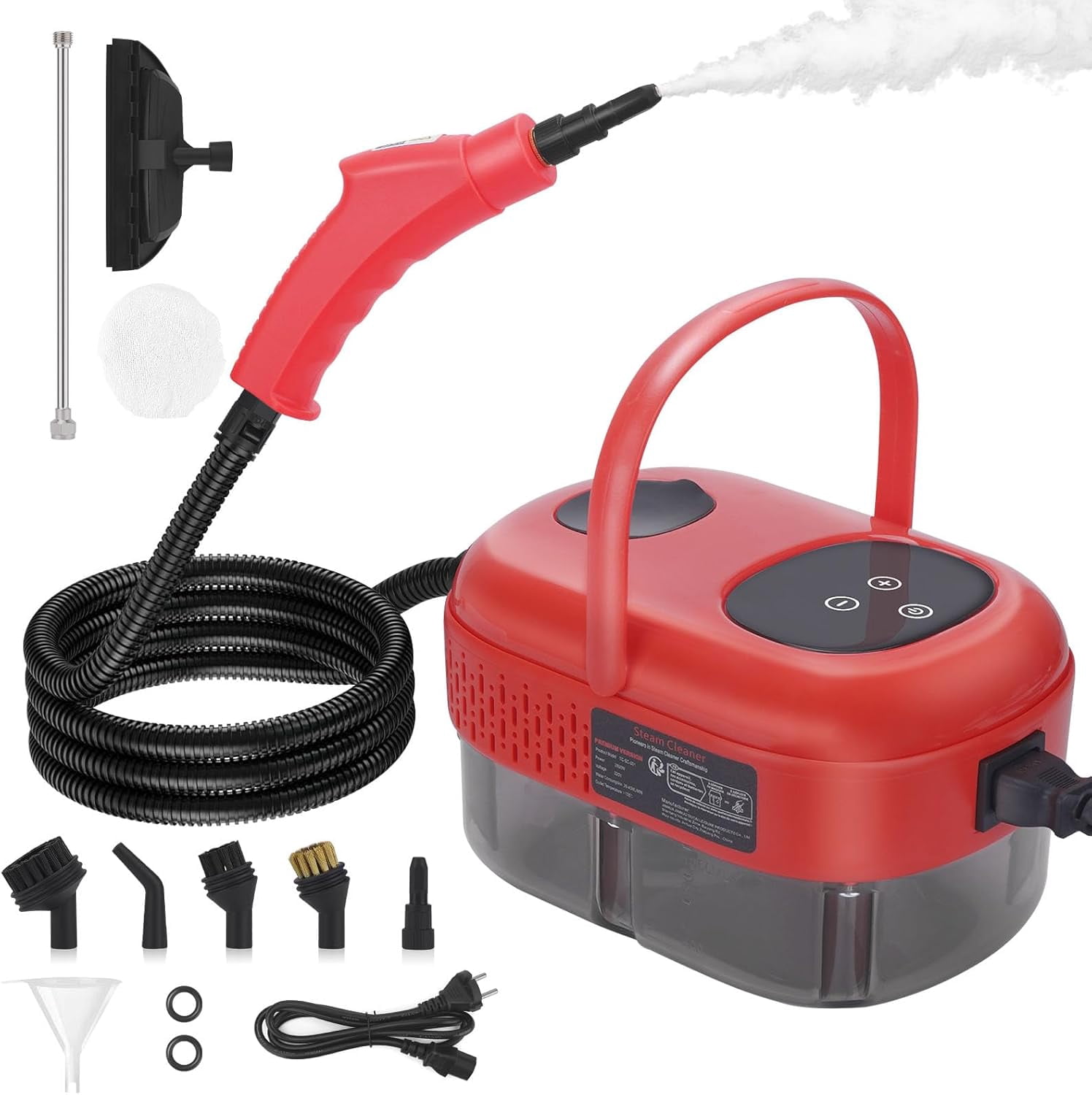 Handheld Steam Cleaner, 1000ml Water Tank, 15S Heat-up Time ...
