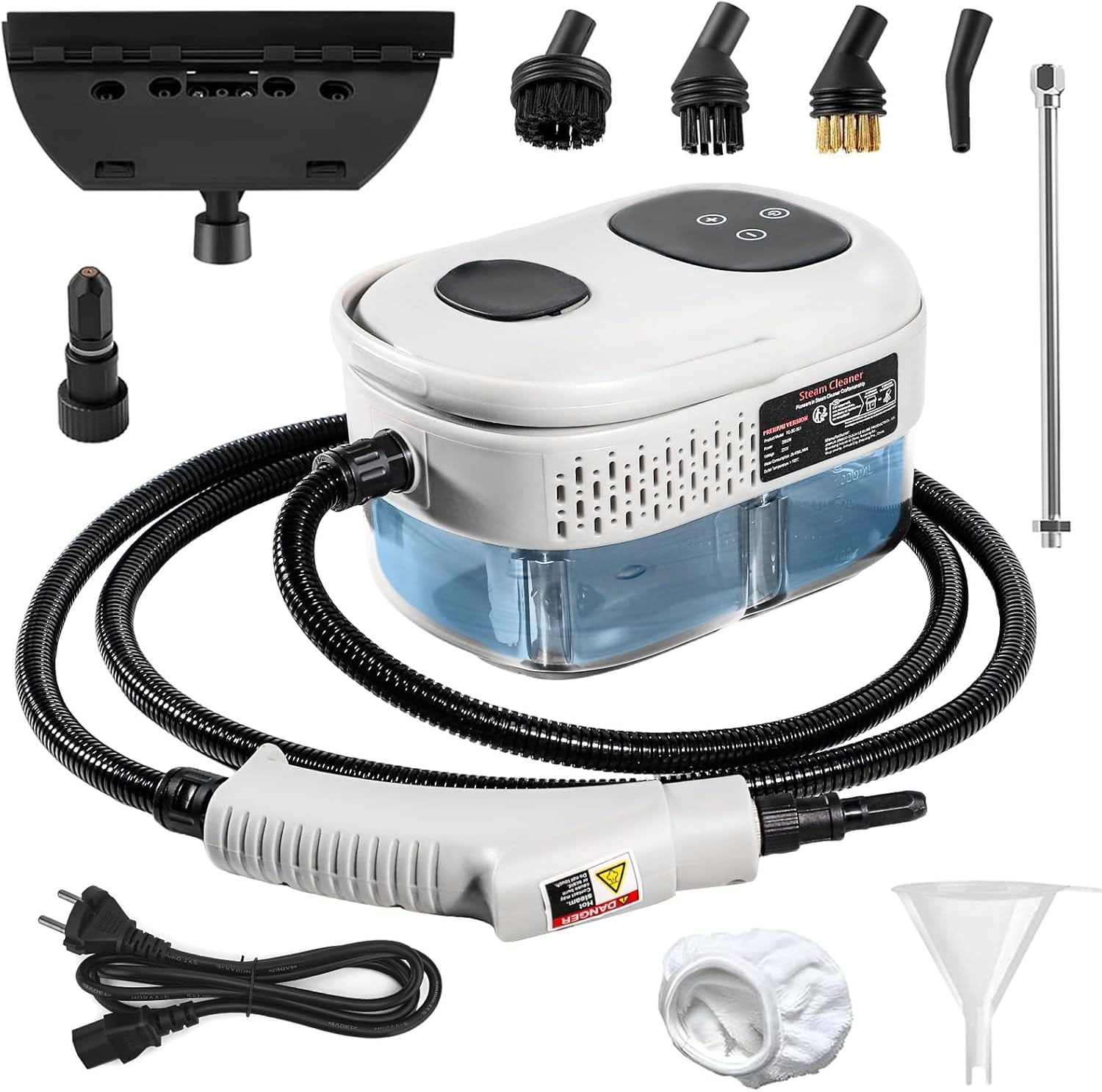 Handheld Steam Cleaner, 1000ml Water Tank, 15S Heat-up Time ...