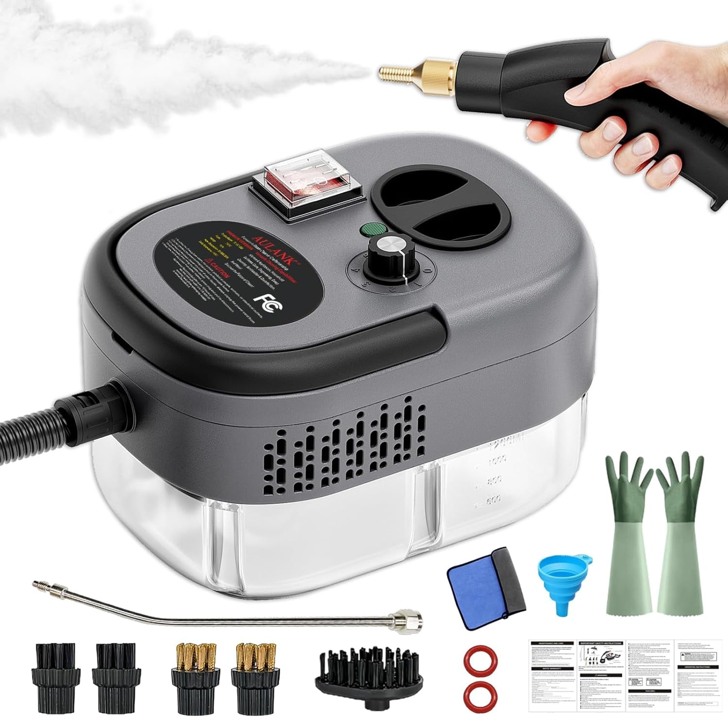 Handheld Steam Cleaner,1200ml Water Tank,Multipurpose Steamer for Home ...