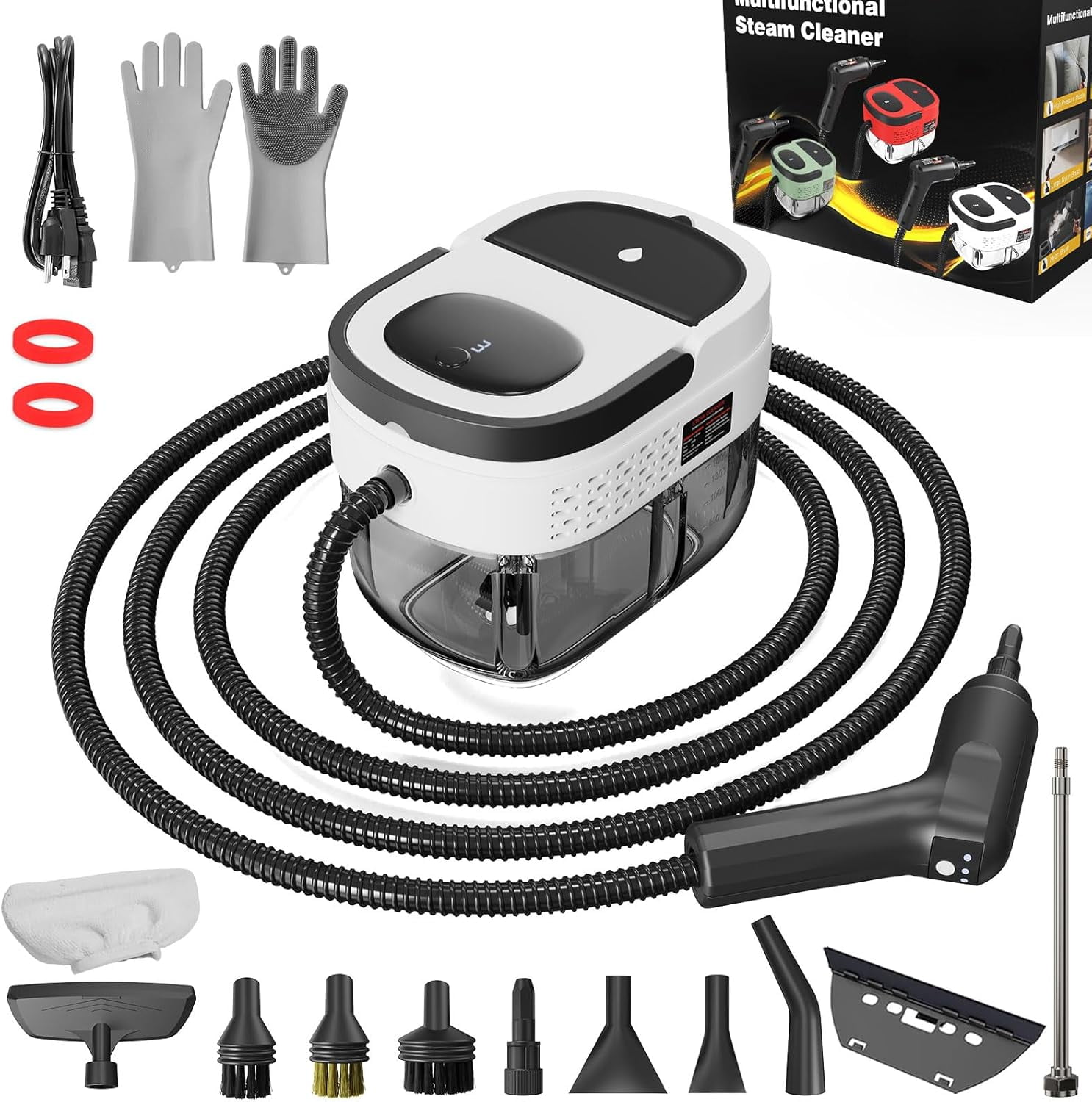 Handheld Steam Cleaner, 2500W High Pressure Steamer for Cleaning ...