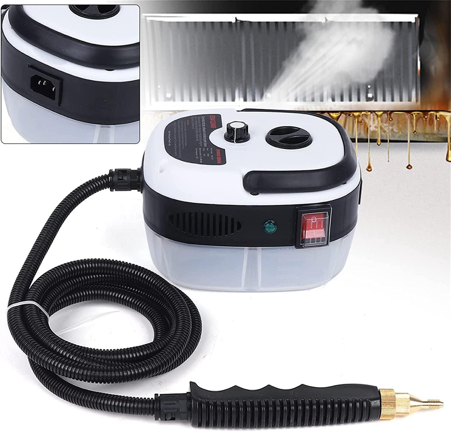 Handheld Steam Cleaner, 2500W High Temperature Pressurized Steam ...