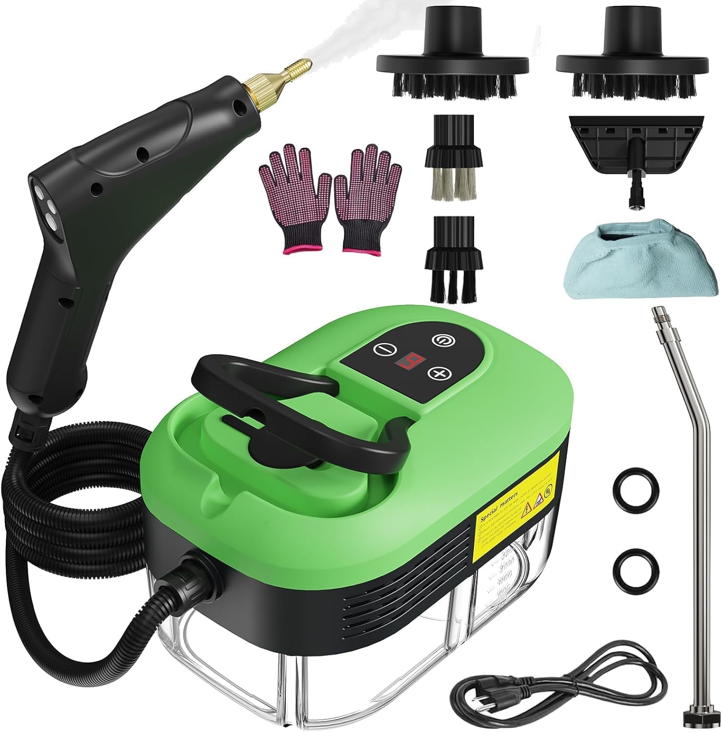 Handheld Steam Cleaner for Home, 2500W High Temperature Pressurized ...