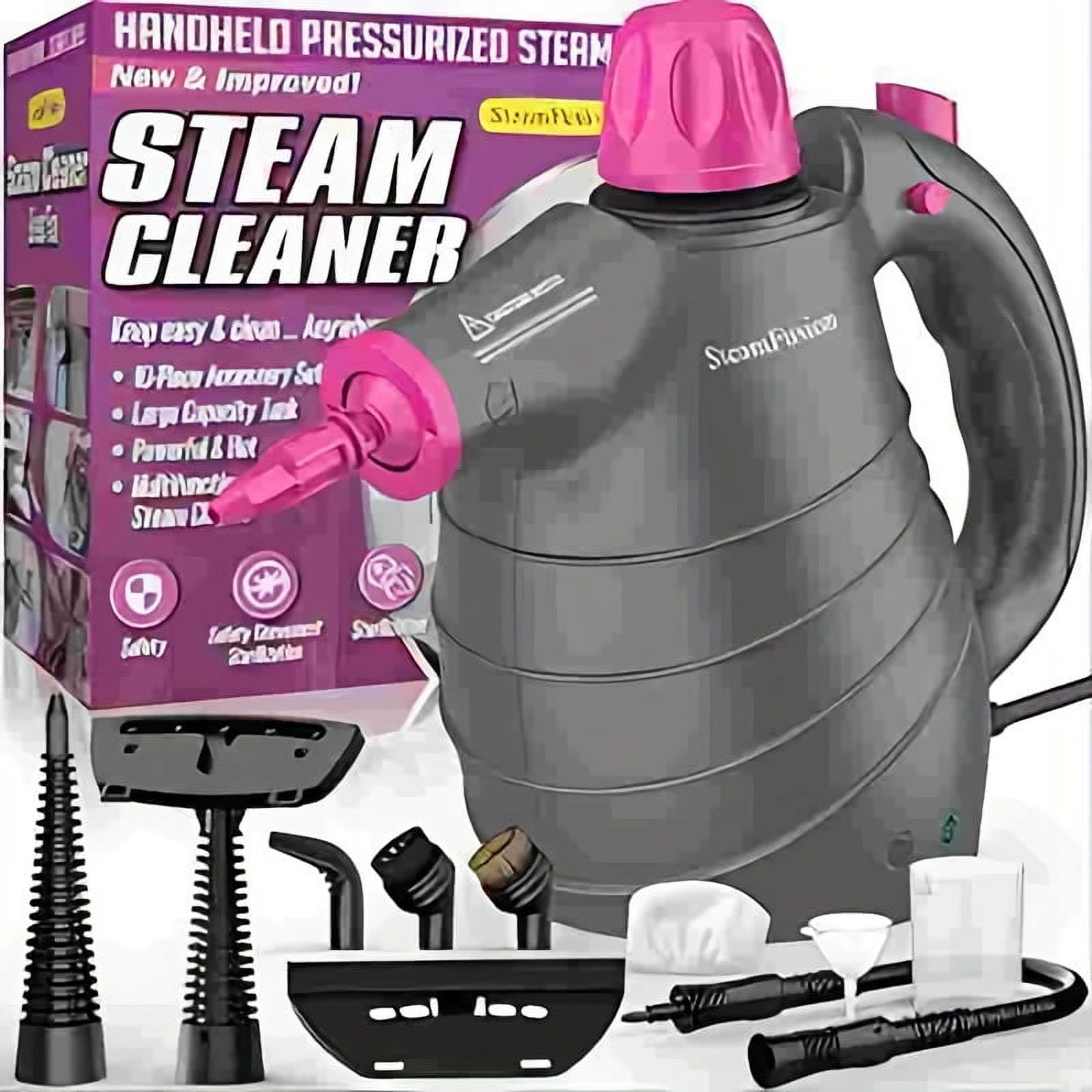 Handheld Steam Cleaner for Home, Pressurized Multi-Surface Steamer with ...