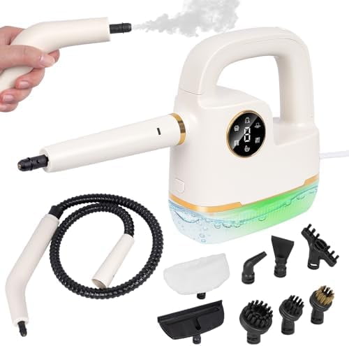 Handheld Steam Cleaner [One Click Clean] Steamer for Cleaning 10-in-1 ...