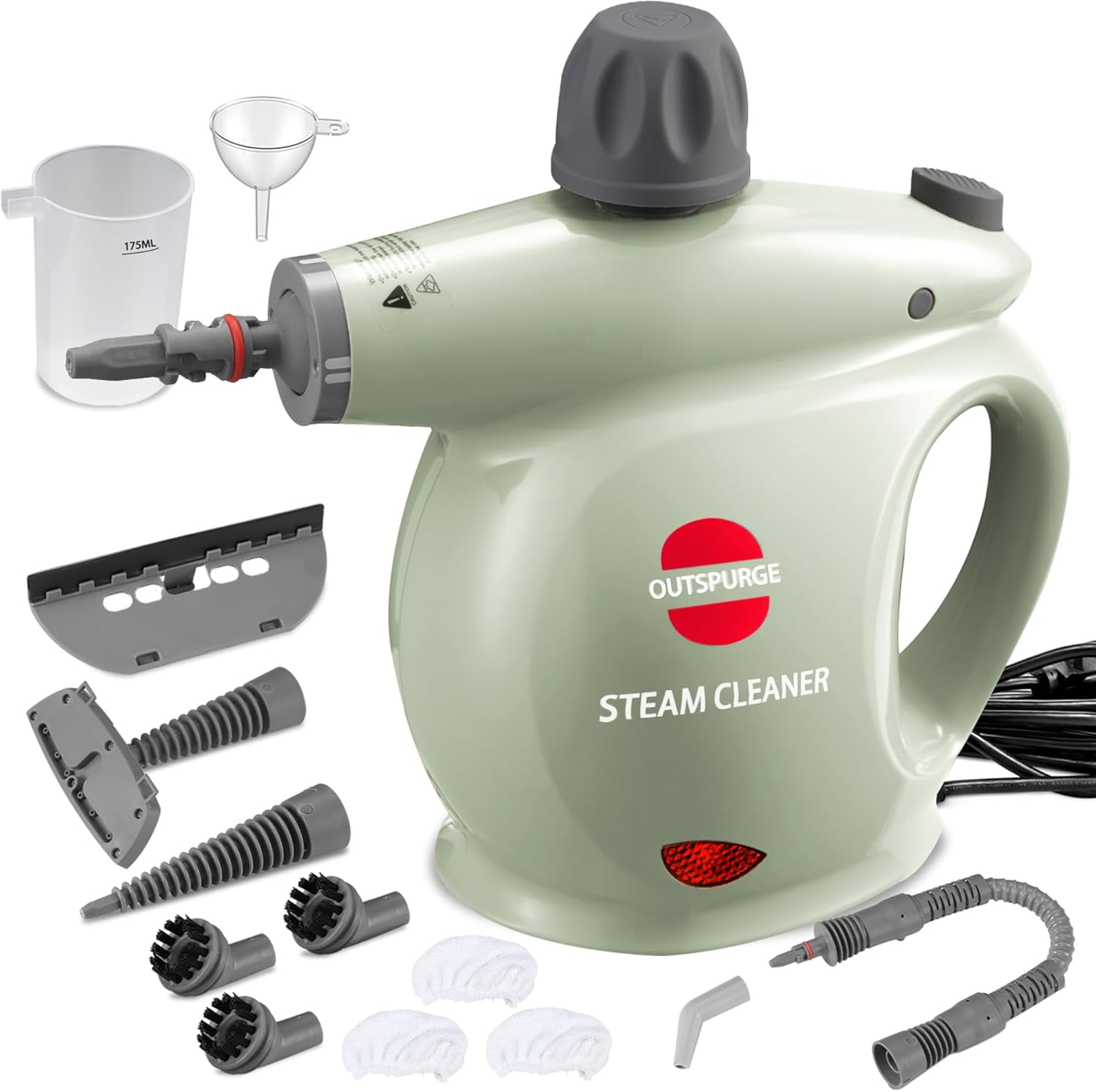 Handheld Steam Cleaner, Pressurized Multi-Surface Steam Shot with 13 ...