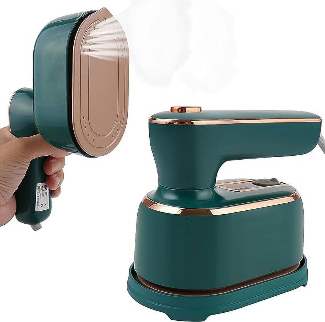 Handheld Steam Iron,2 in 1 Travel Steamer for Clothes Portable Mini Steam Iron, 1000W Handheld ...