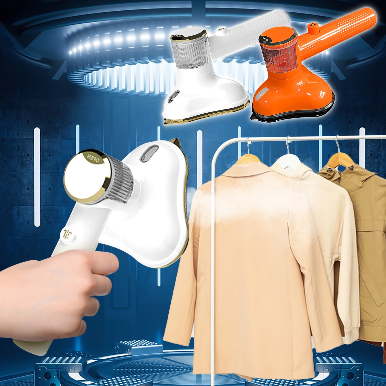 Handheld Steam Iron 2024 Upgrade | Mini Travel Iron for Clothes | 2-in ...