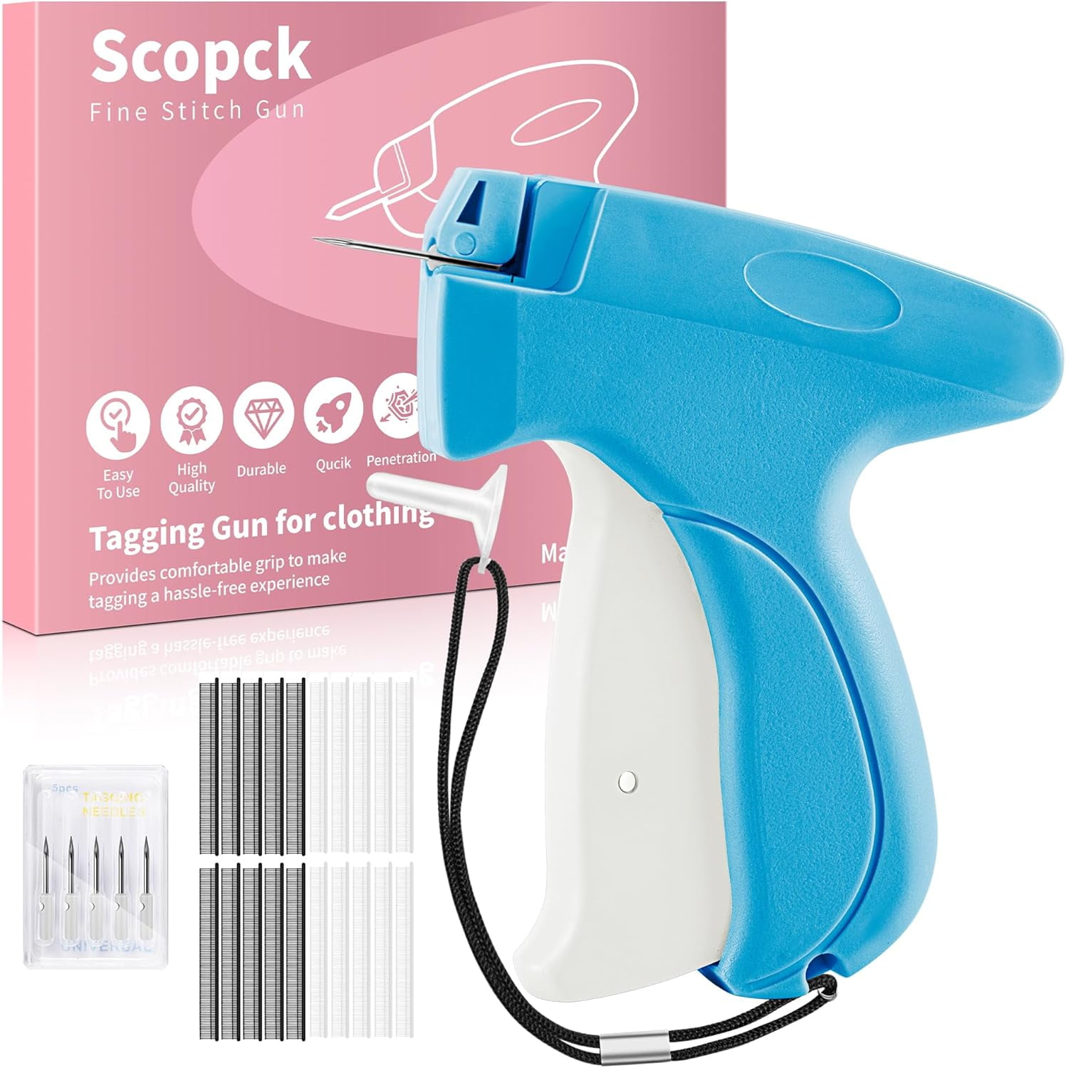 Handheld Stitch Tag Gun for Clothes, Quick Clothing Fixer, Tagging ...