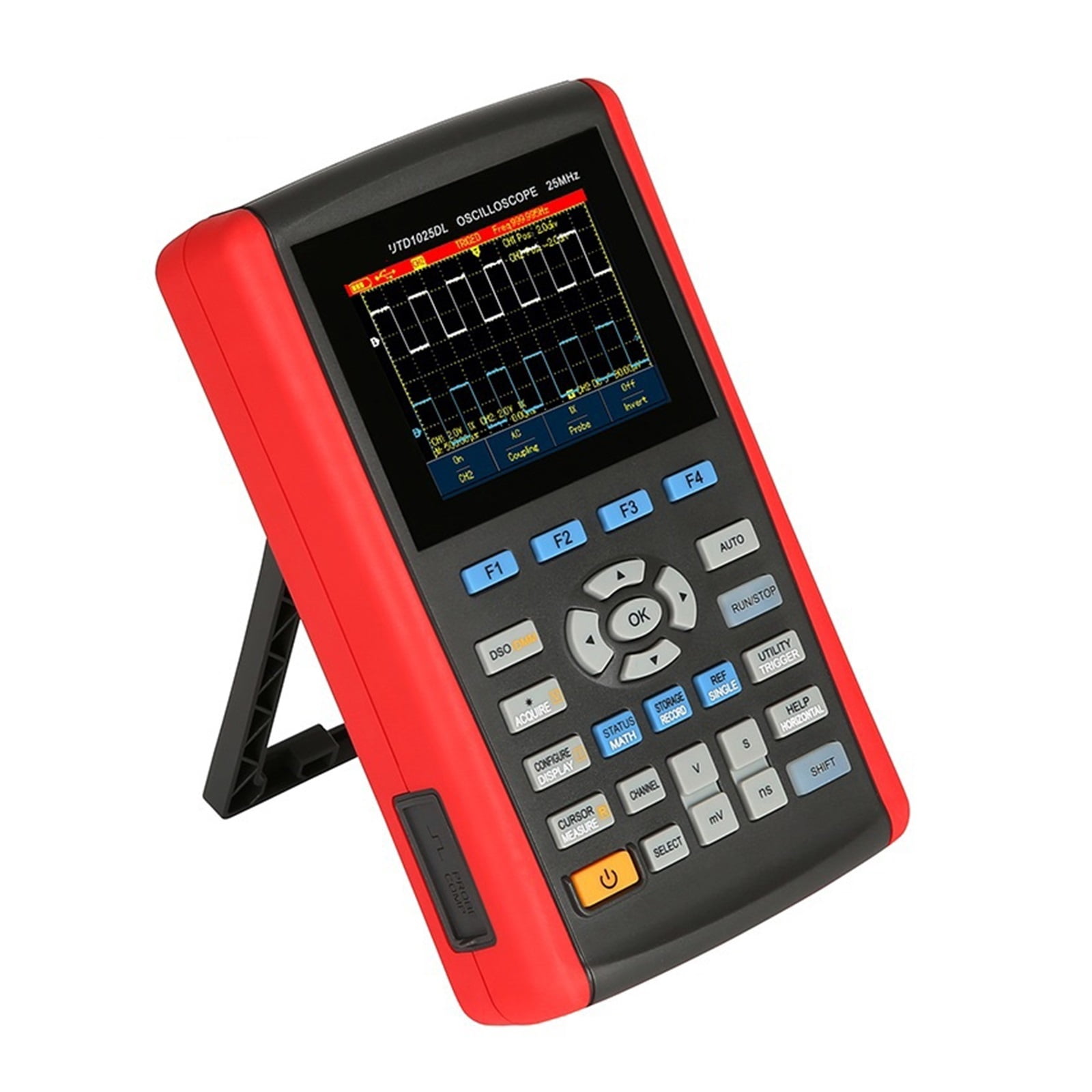 Handheld Storage Oscilloscope 3.5"LCD Digital Display 50MHz 250MS/s ...