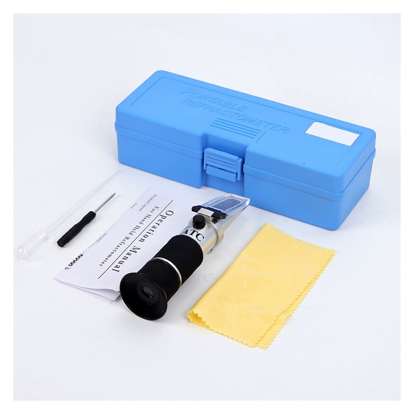 Handheld Sugar Refractometer 0-50% Sugar Densimeter Concentration ...