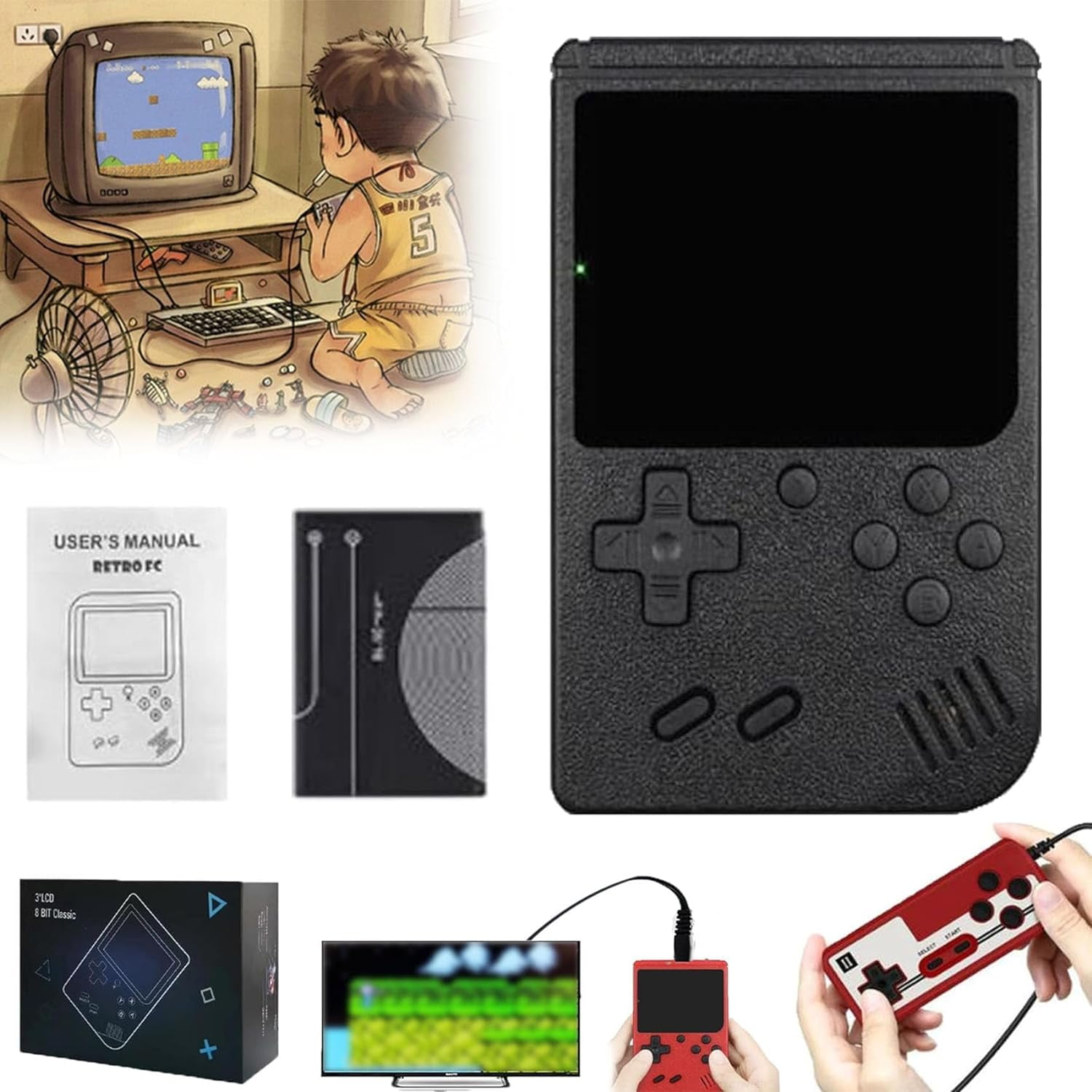 Handheld Sup mini handheld game console supports single and double ...