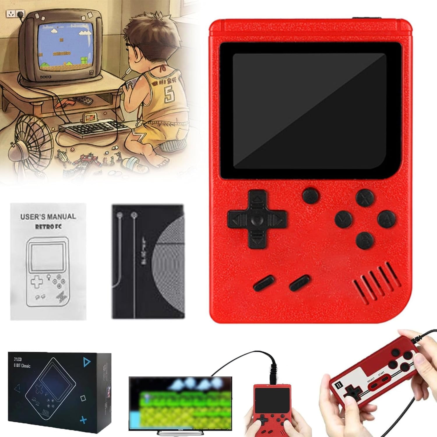 Handheld Sup mini handheld game console supports single and double ...