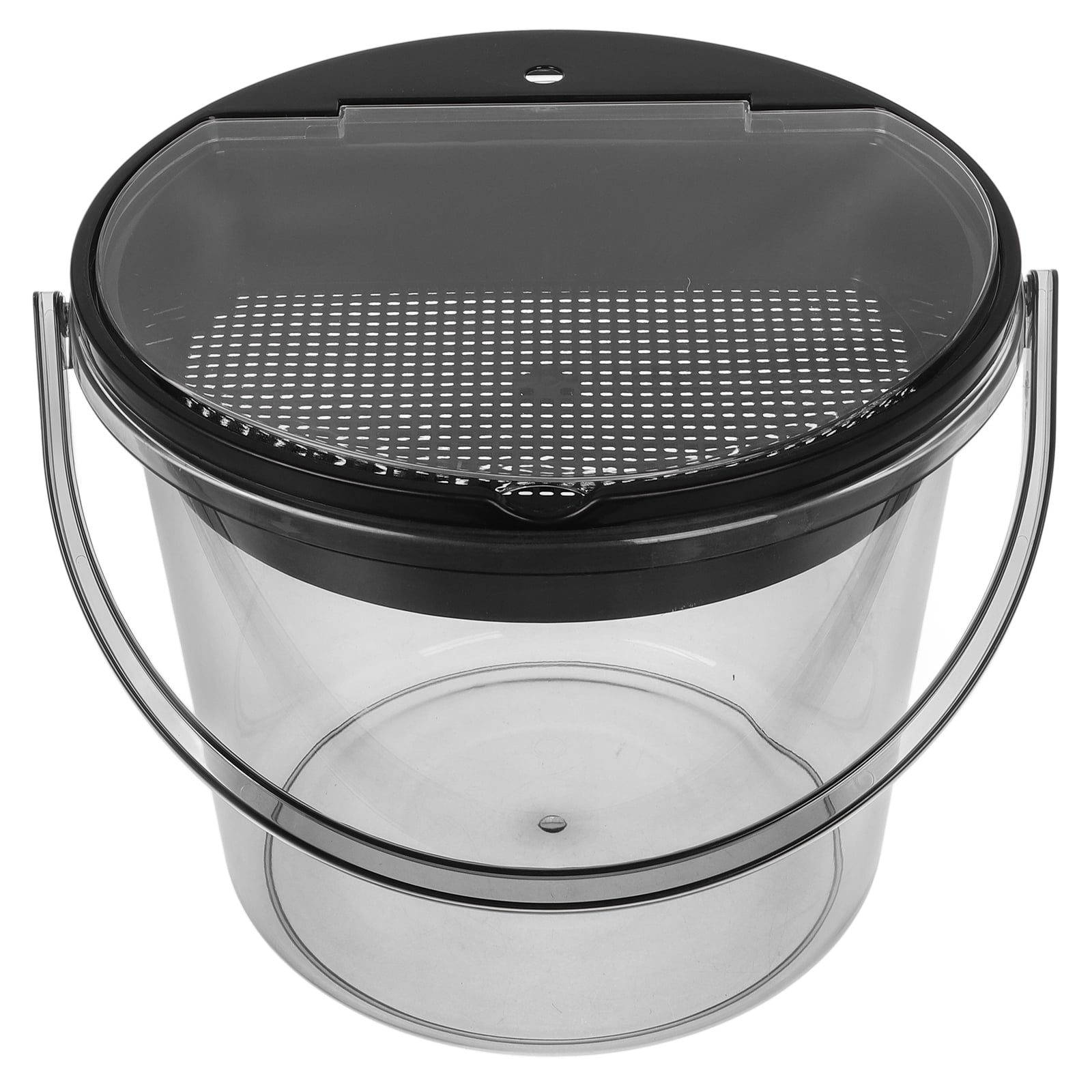 Handheld Tea Dreg Drainage Bucket with Lid Kitchen Compost Bin ...