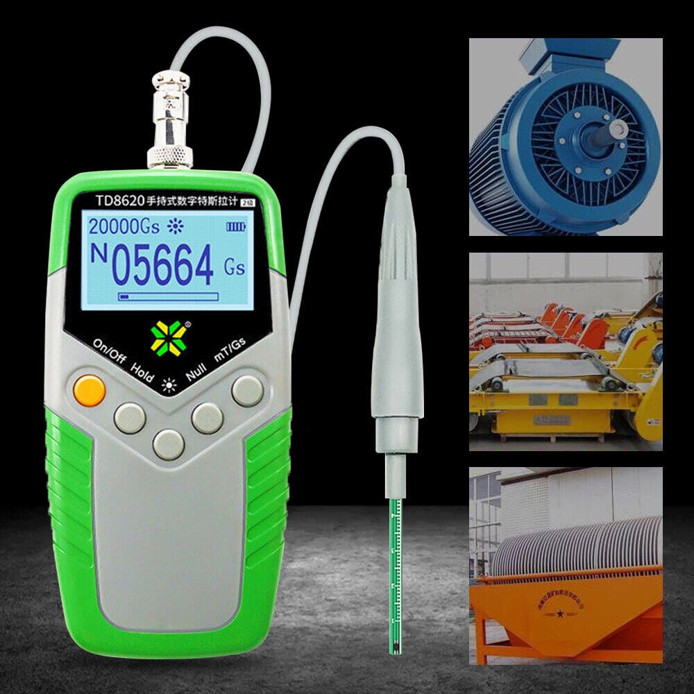 Handheld Tesla Gauss Meter Magnetometer Digital Magnetic Field Tester ...