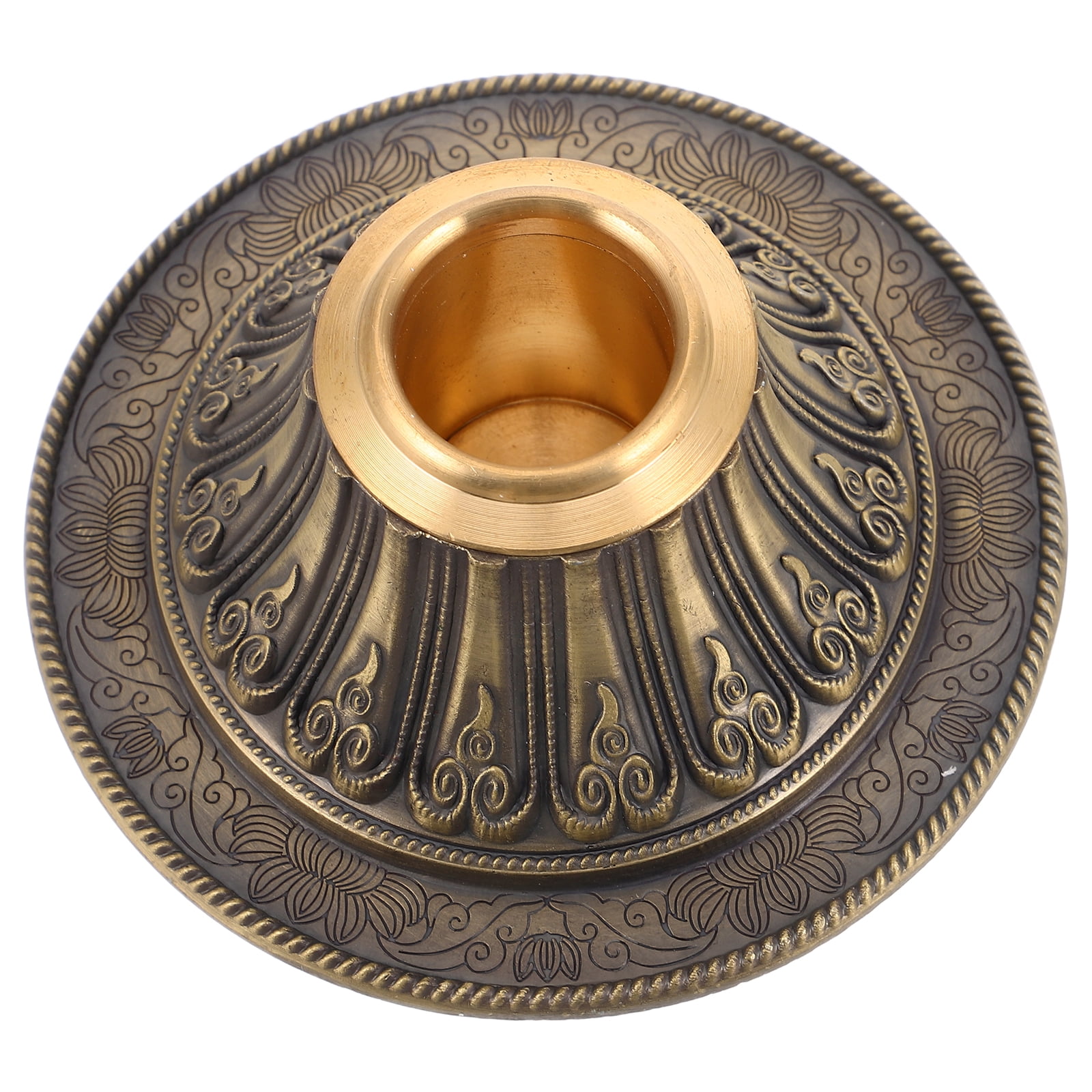 Handheld Tibetan Prayer Wheel Stand Copper Holder Buddha Prayer Wheel ...