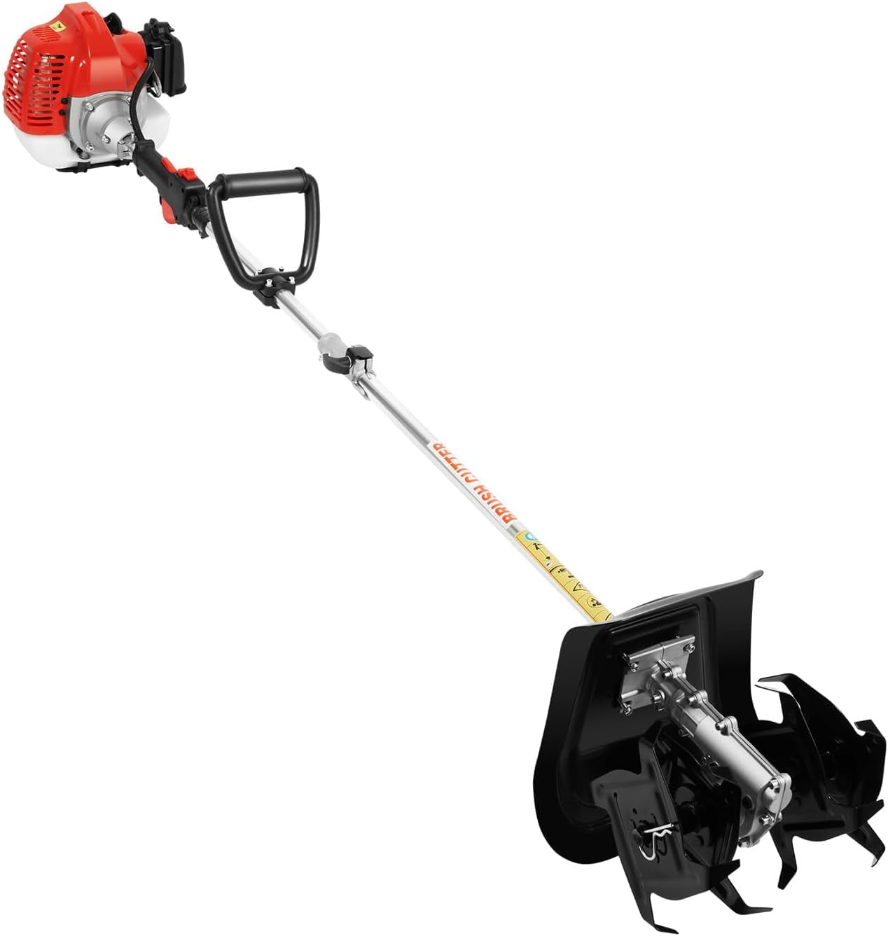 Handheld Tiller Cultivator 51.7 CC 2Stroke Single Cylinder Gas Gasoline ...