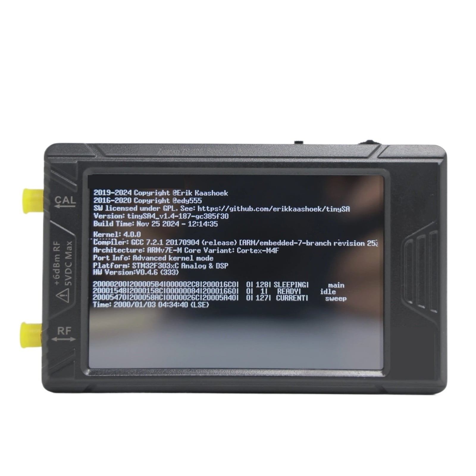 Handheld Tiny Spectrum Analyzer 3.95 Inch Touch Screen Build In Battery ...