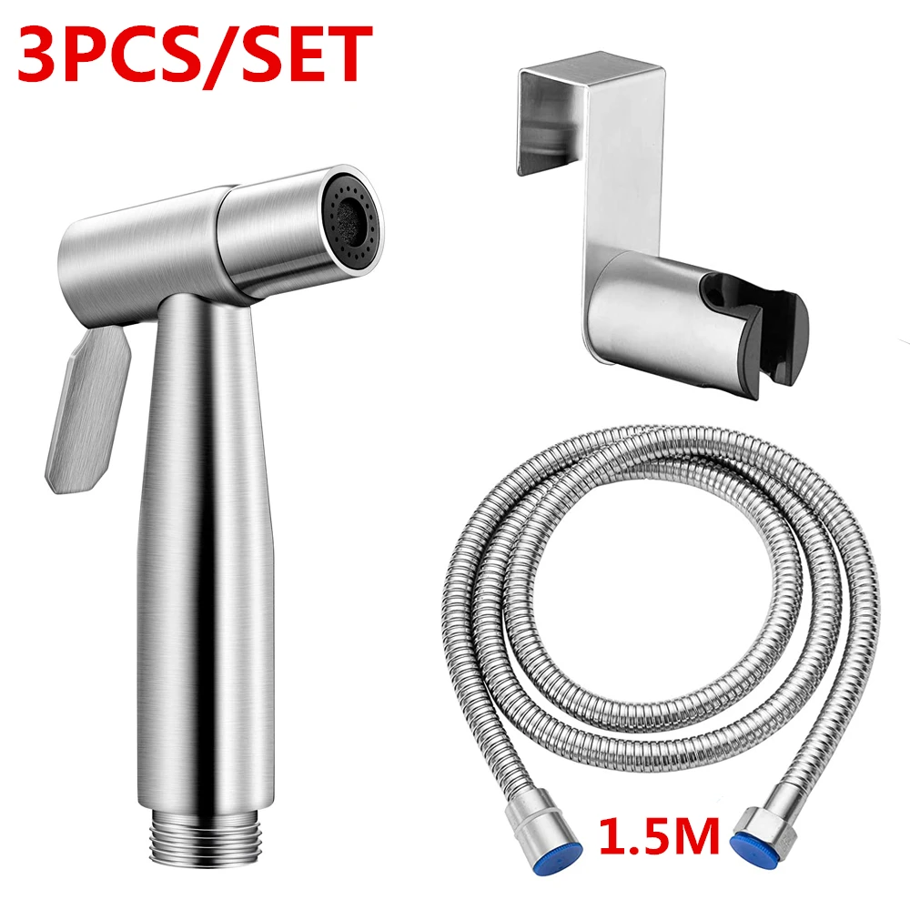 Handheld Toilet Bidet Faucet Sprayer Stainless Steel Bathroom Bidet ...