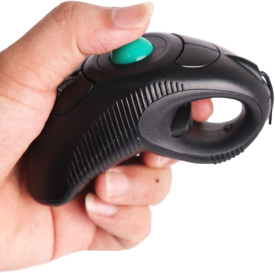 Handheld Trackball Mouse Wired Ergonomic Finger USB Mice for PC Laptop ...
