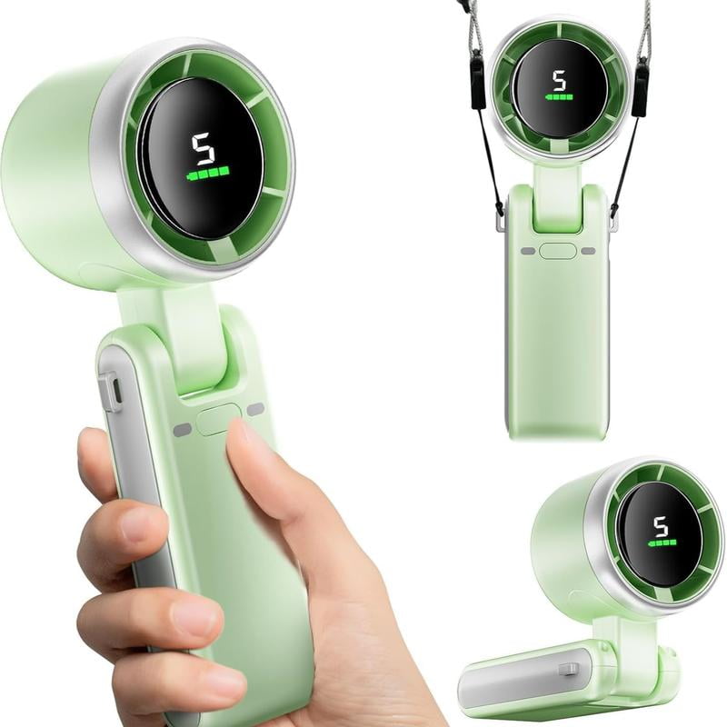 Handheld Turbo Fan, 5 Gear Wind,4000mAh Battery Operated, Up to 10 ...