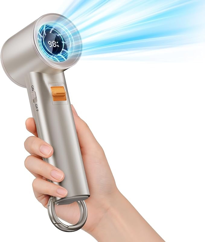 Handheld Turo Fan for Outdoor - 5000mah Mini Handheld Personal Pocket ...