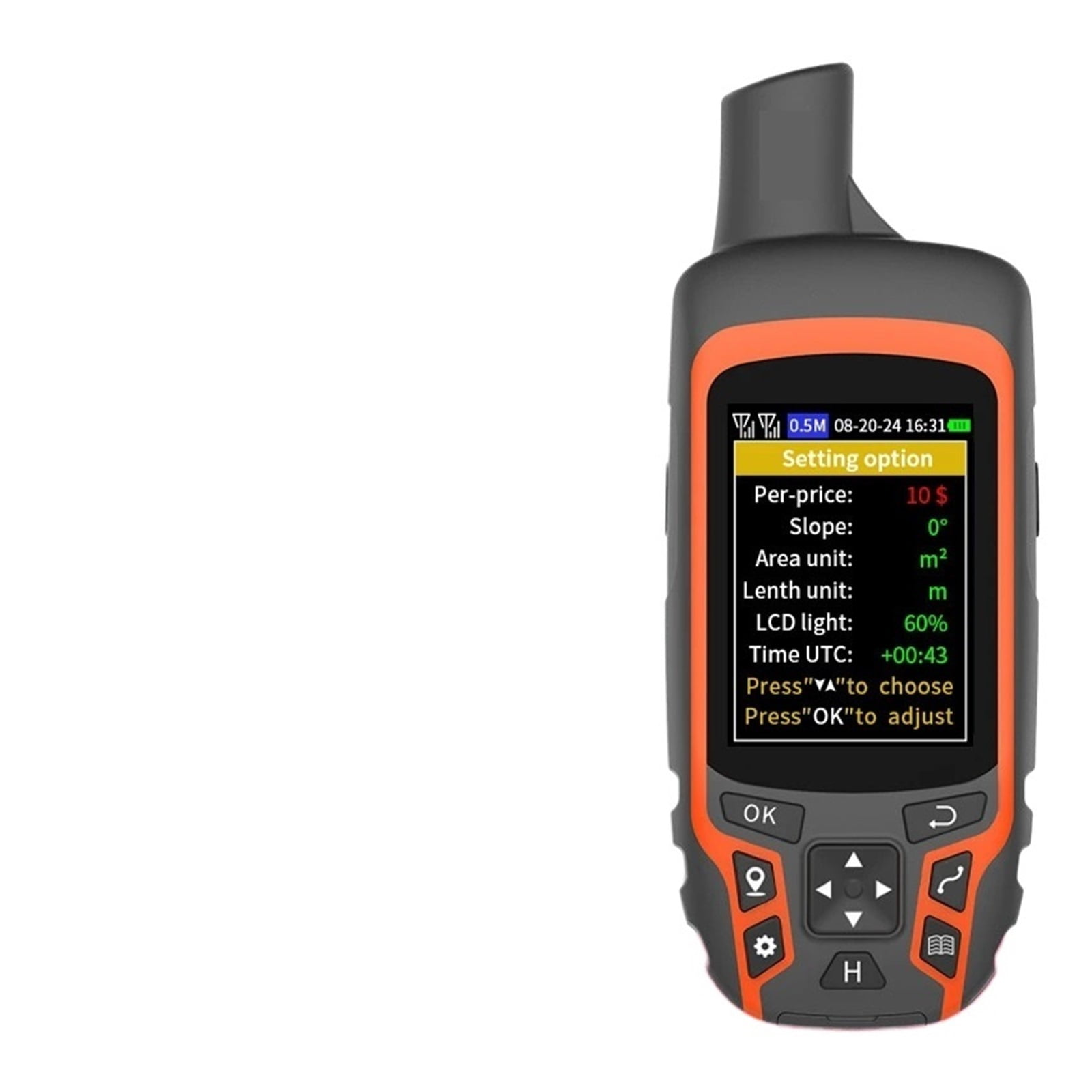 Handheld USB Land Area Meter GPS Navigation Track Land Area Meter 2.4 ...