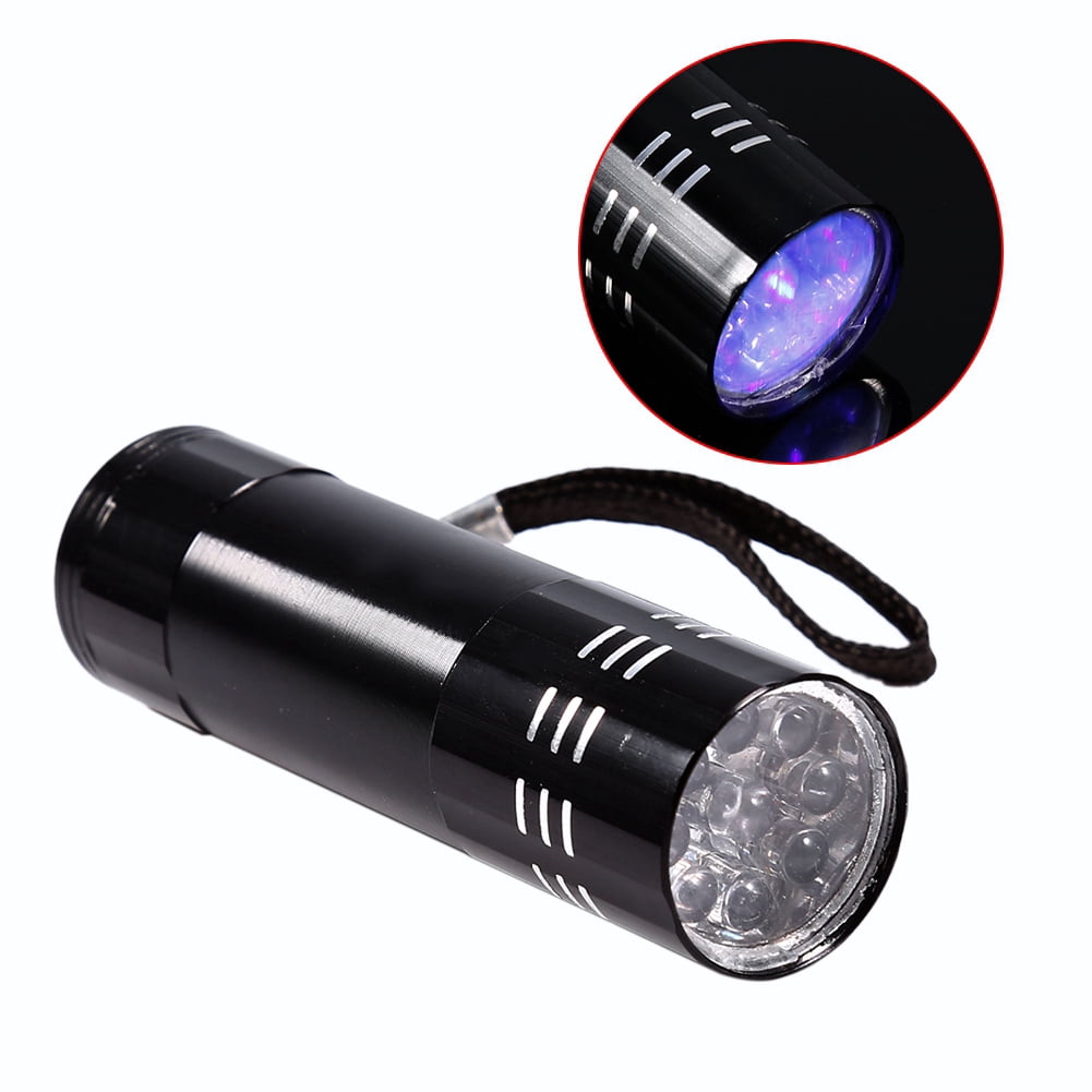 Handheld UV Blacklight, 9 LEDs For Forensics, Leak Detection ...