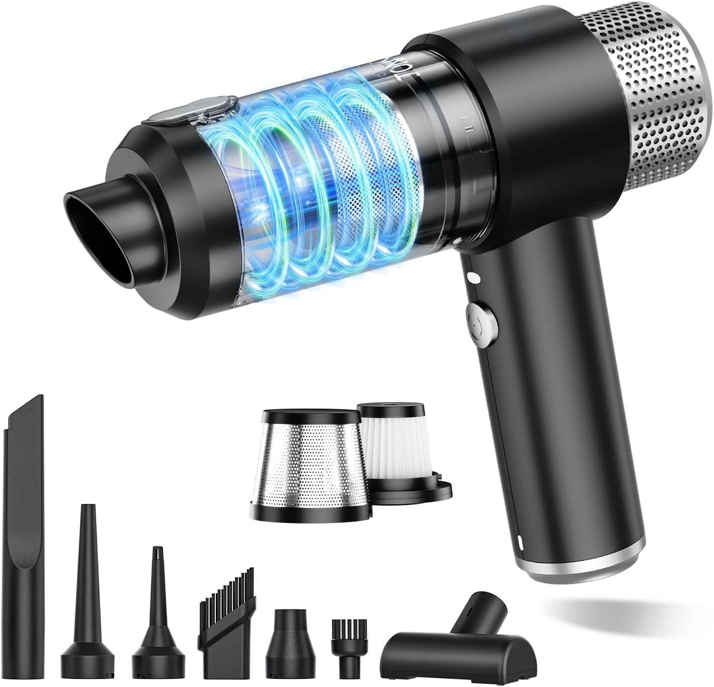 Handheld Vacuum Cleaner, 16000PA Hand Held Vacuum Portable Cordless, 2 ...