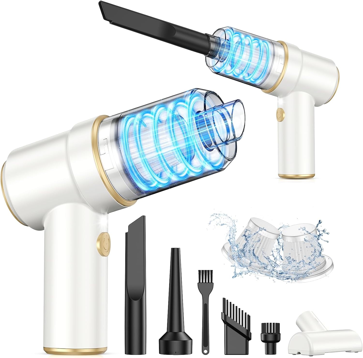 Handheld Vacuum Cleaner, 9000PA Vacuum Cleaner & Air Duster, 120W High ...